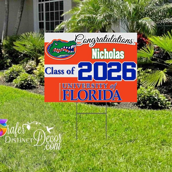 Custom Graduation Yard Sign 2026 - Etsy