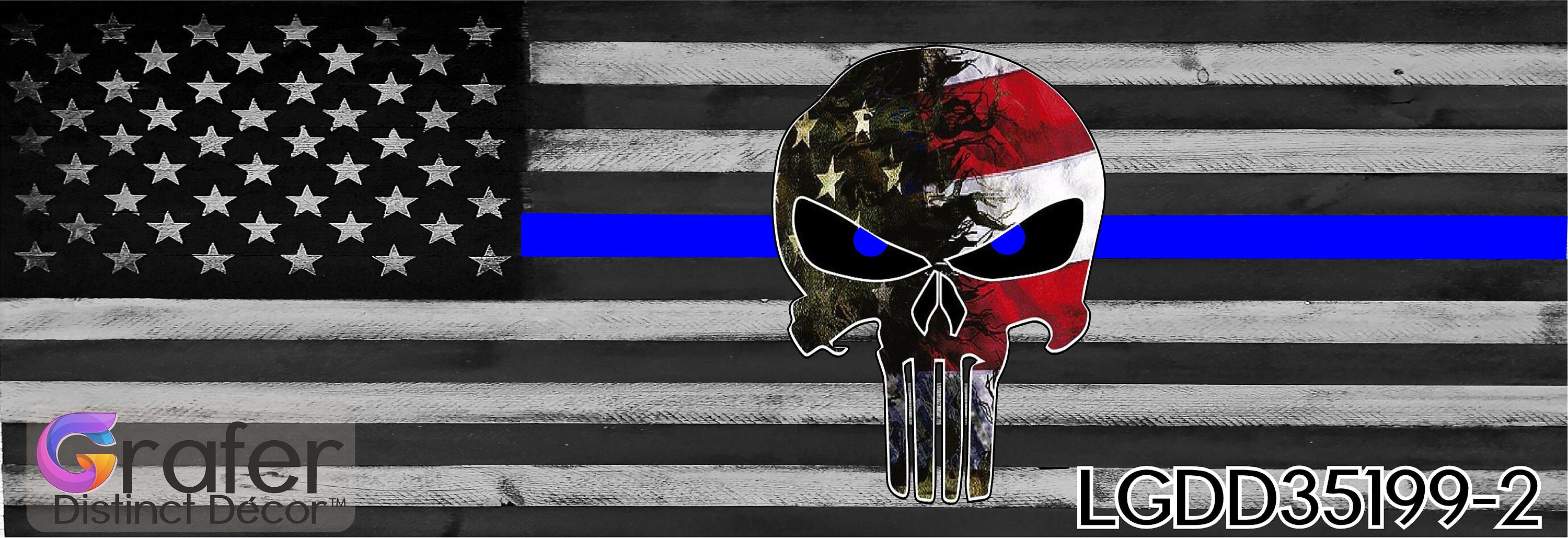 Law Enforcement Skull Pick-up Truck Perforated Rear Windows - Etsy UK