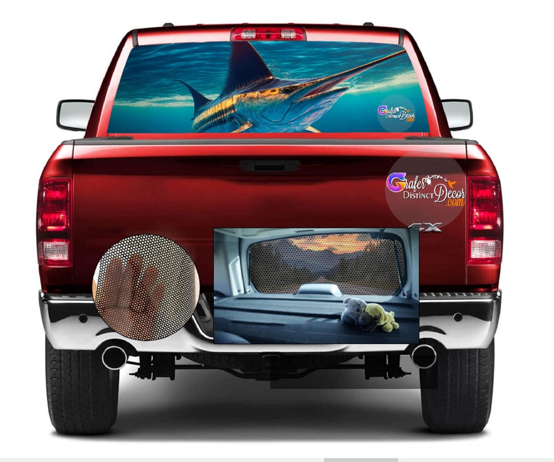 Marlin Freedom Marlin Marlin Window Graphics, Window Perforated Vinyl ...