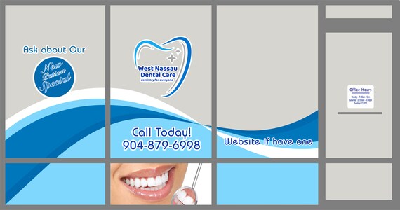 Custom Front Store Decal Custom Printed Business Logo Decal - Etsy