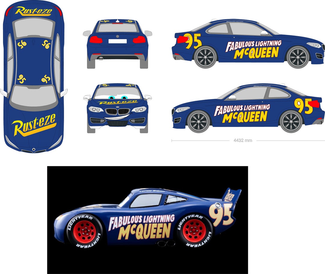 Wrap Vinyl Graphics Lightning Mcqueen Decals, Jackson Storm Decal ...