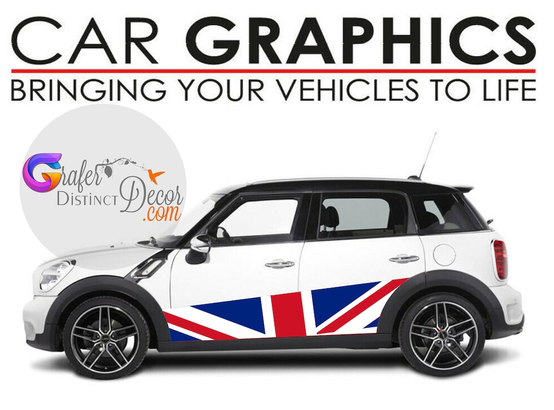 UK Flag Side Stripe Decals for Mini Cooper – Car Door Stickers - Etsy