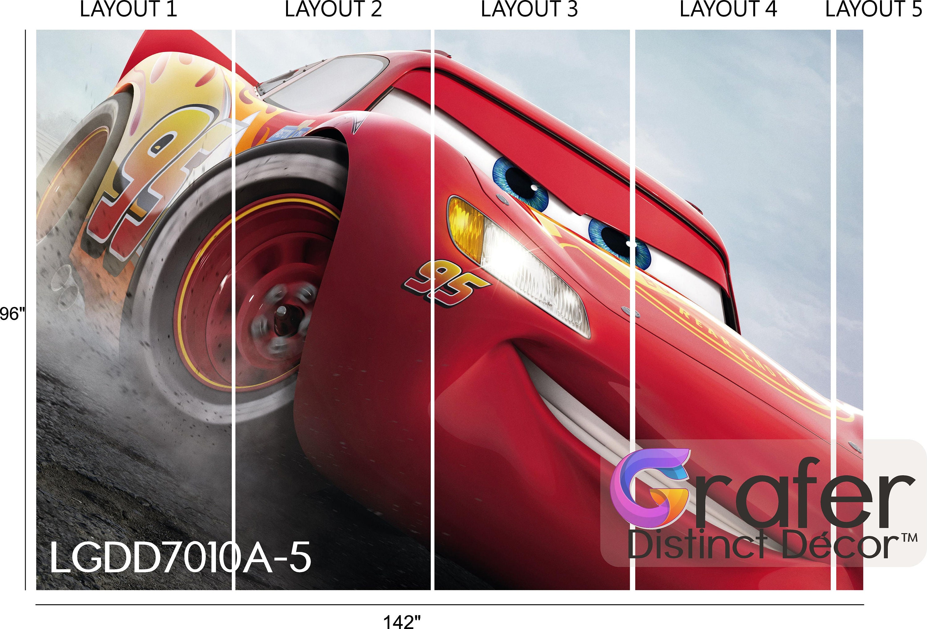 Car Disney Wall Mural Car Disney Wall Decal Large Wall - Etsy