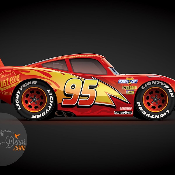 Lightning Mcqueen Car Wrap - Etsy