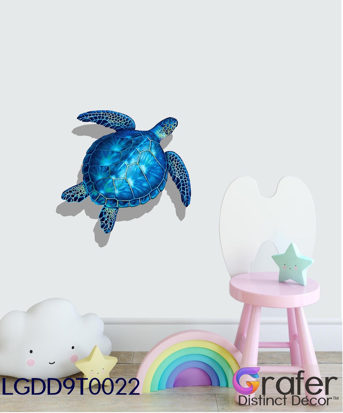 3D Sea Turtles Decal Vinyl Wall Art Decal Custom Stickers - Etsy