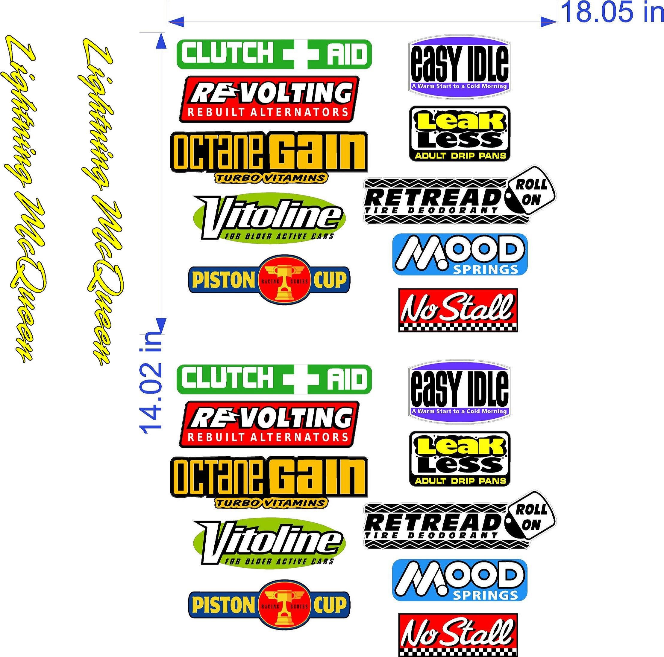 Calcomanía Con El Logotipo De Carreras Gráficos De Vinilo Envolvente