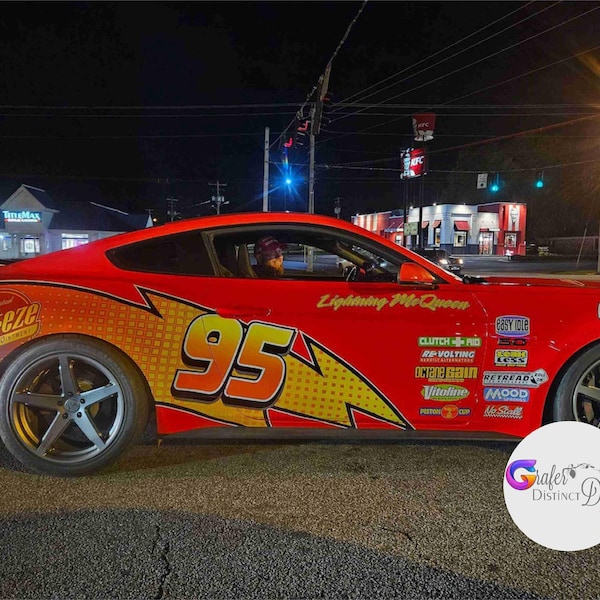 Customized Lightning Mcqueen Stickers - Etsy