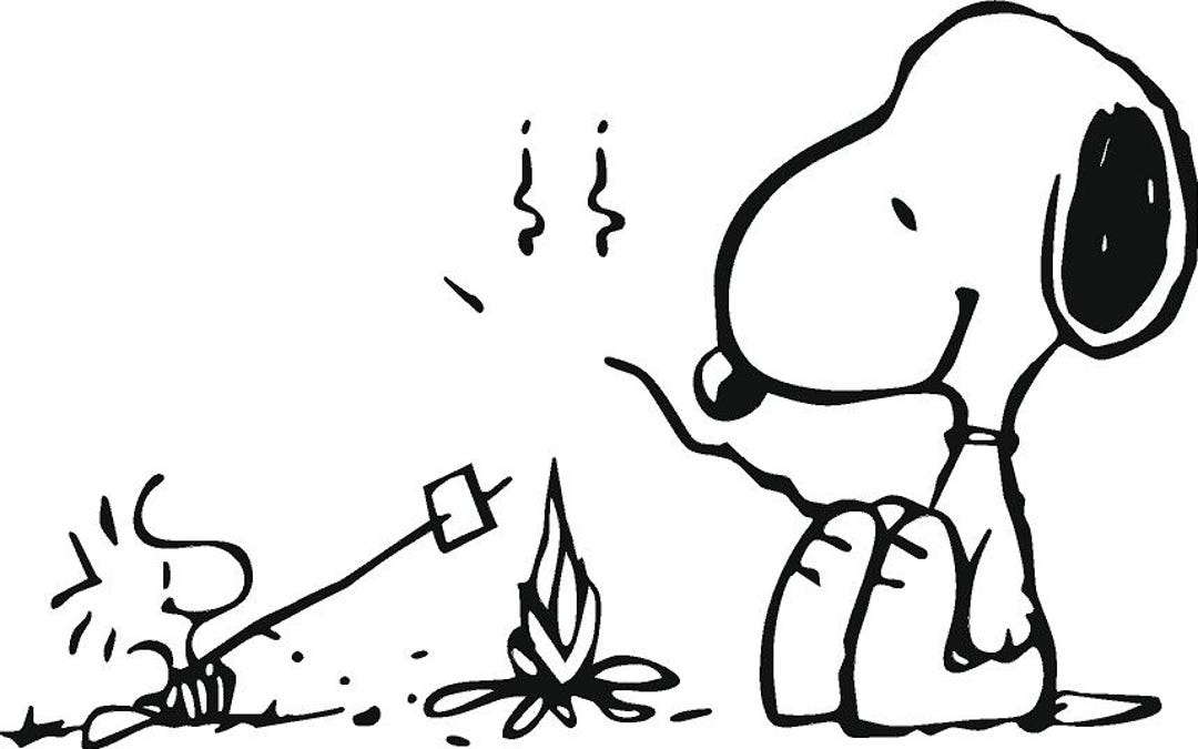 Snoopy Layout Decal - Etsy