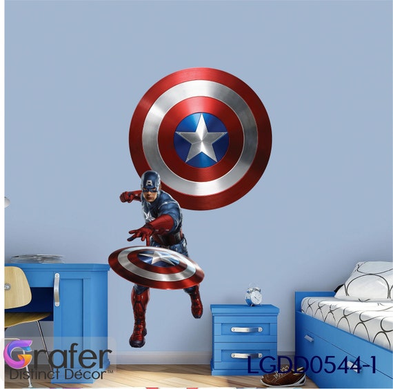 Marvel Hero Decal 3D Captain America Shield Decal Hero | Etsy