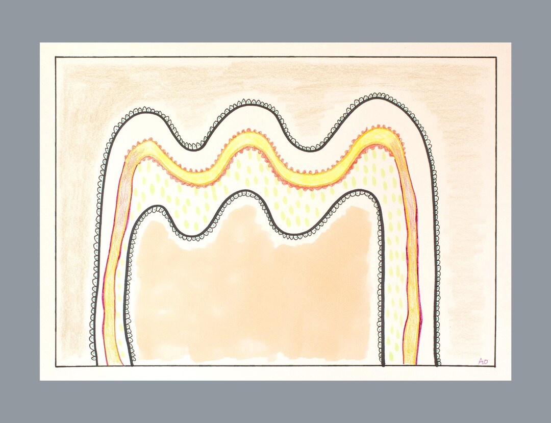 Sweet Lace Snake Drawing - Etsy