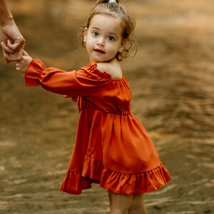 Baby Girl Boho Fall Brown Dress Autumn Fall Long Sleeve Dress for Baby ...