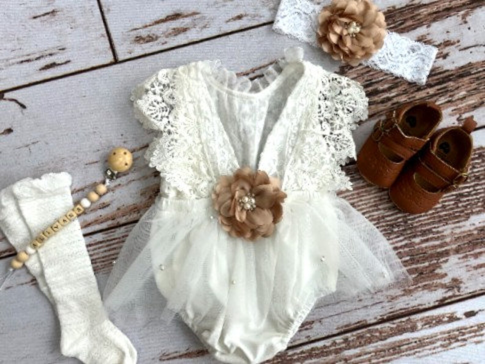 Baby Girl White Sleeveless V Back Romper Newborn Baby Girl | Etsy