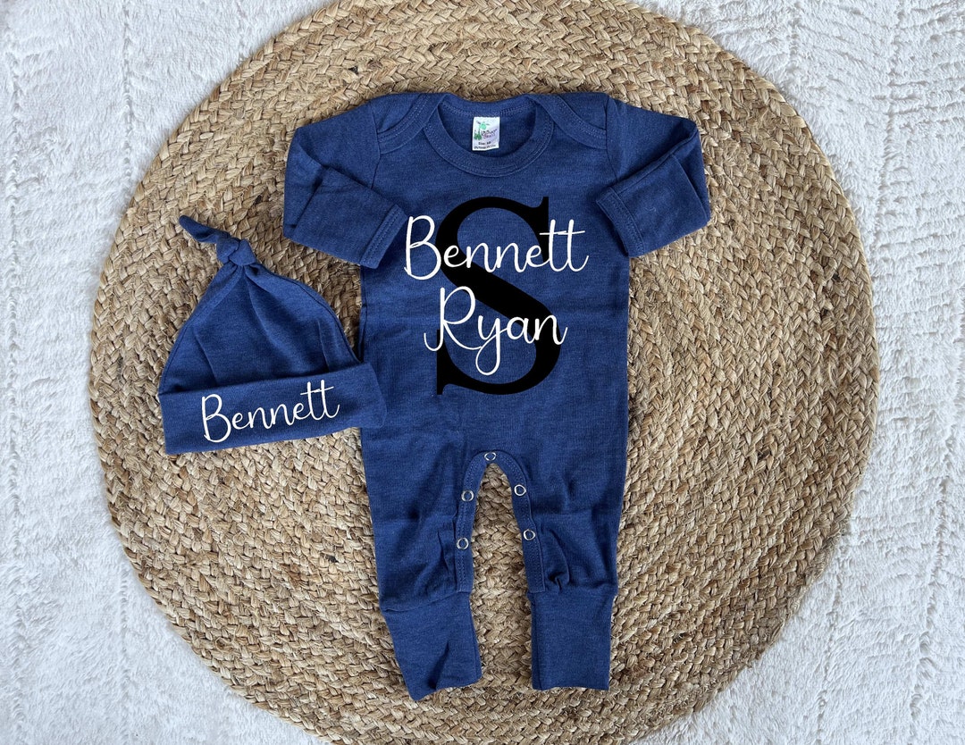 Custom Baby Boy Outfit Baby Shower Gift Personalized Sleep and Play ...