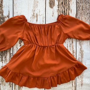 Baby Girl Boho Fall Brown Dress Autumn Fall Long Sleeve Dress for Baby ...