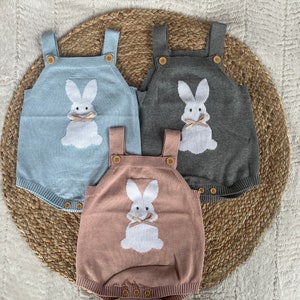 Newborn Boy and Girl Knit Easter Rompers | First Easter Outfits for Baby Boys and Girls | Peter ...
