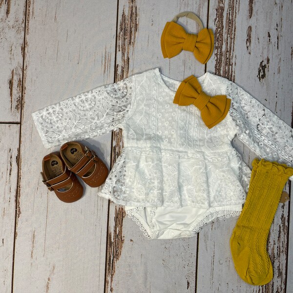 Lace Baby Romper - Etsy
