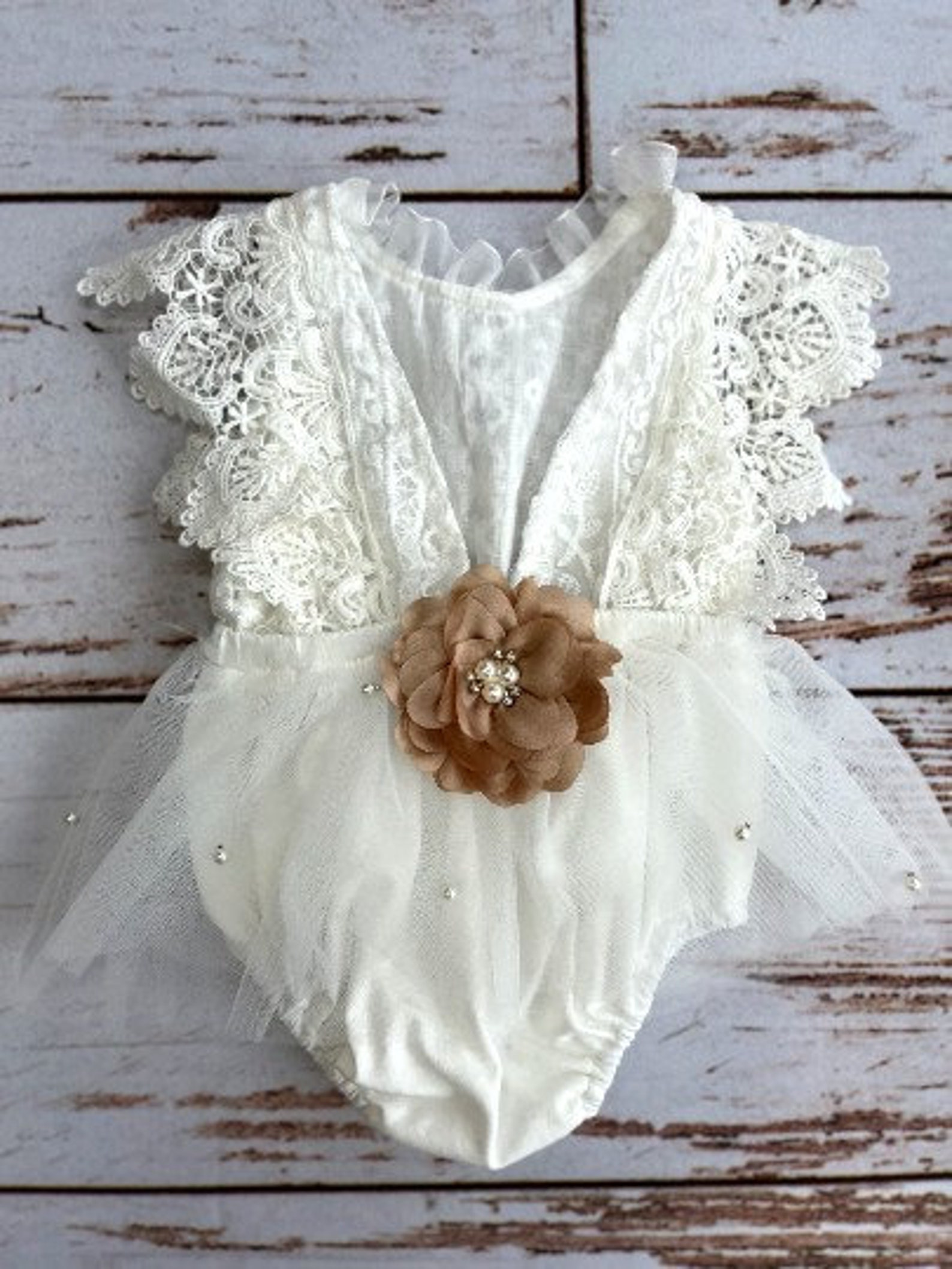Baby Girl White Sleeveless V Back Romper Newborn Baby Girl | Etsy