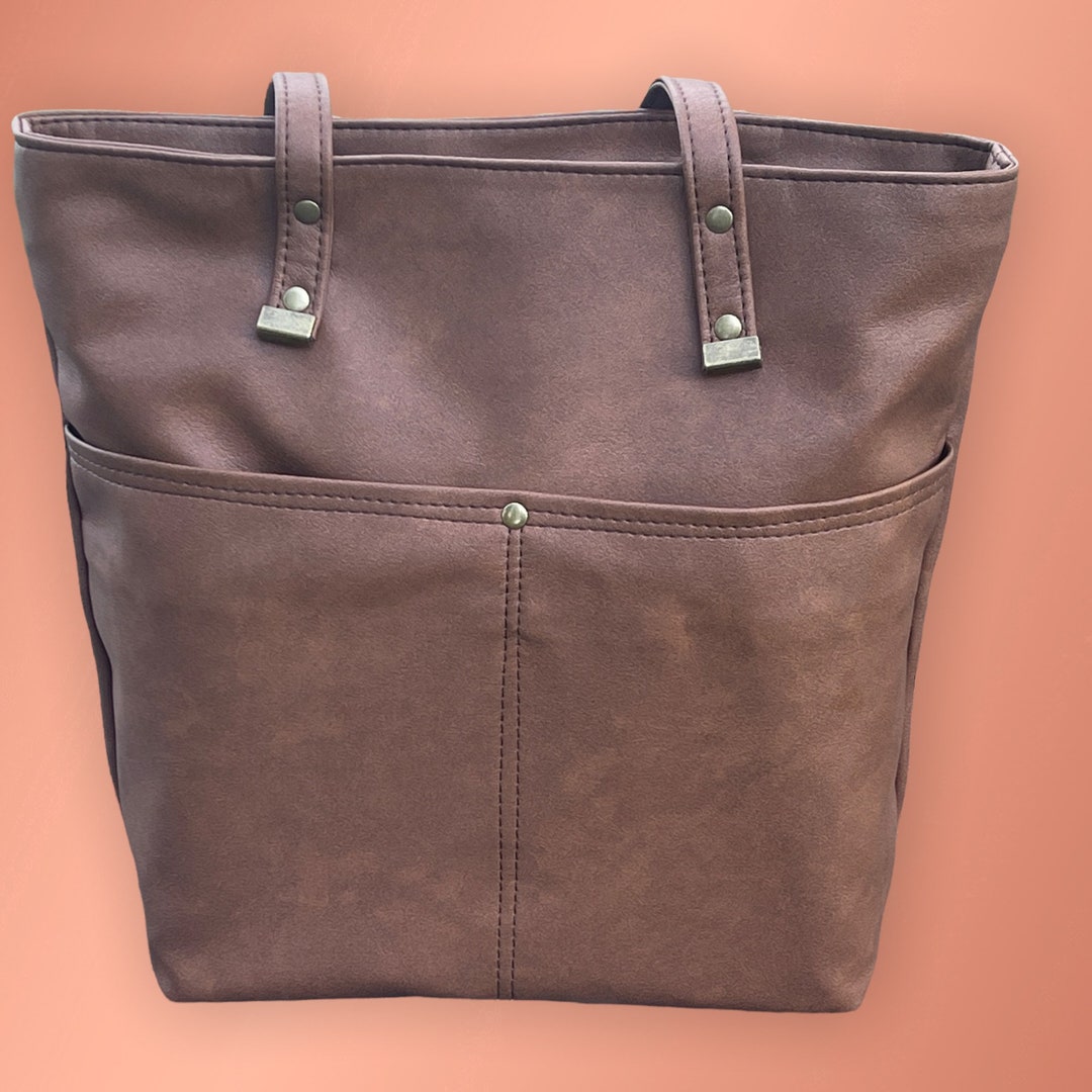 Urban Tote-computer Bag-market Tote-soft Vinyl Tote Bag-minimalistic ...