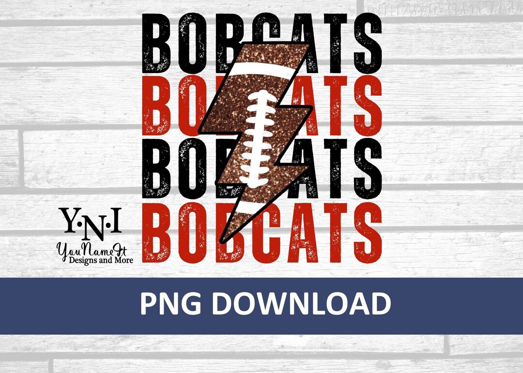 Bobcat Football. PNG Digital Download File - Etsy