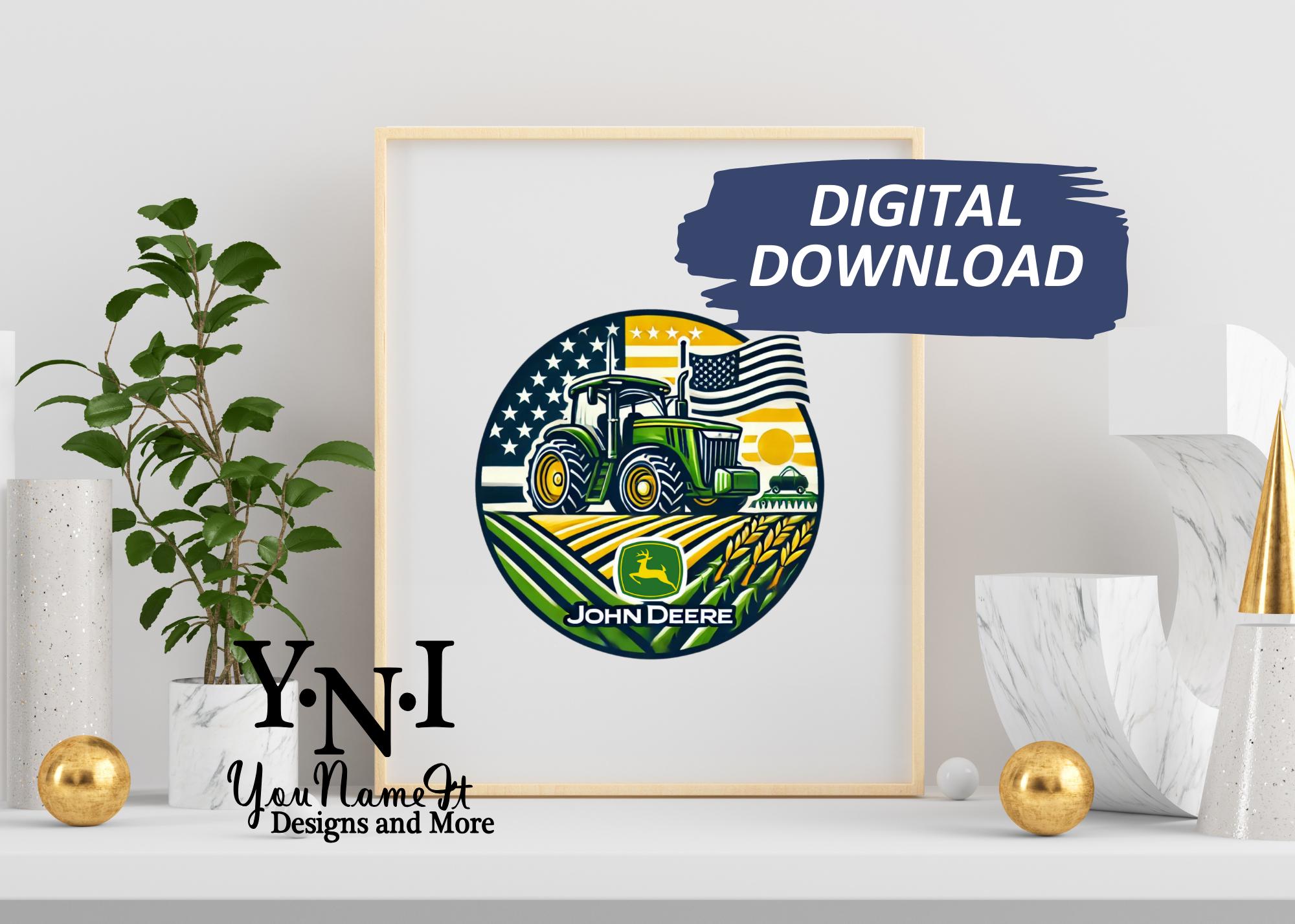 John Deere Tractor PNG, American Flag Farm Design, Vintage Farm Life ...