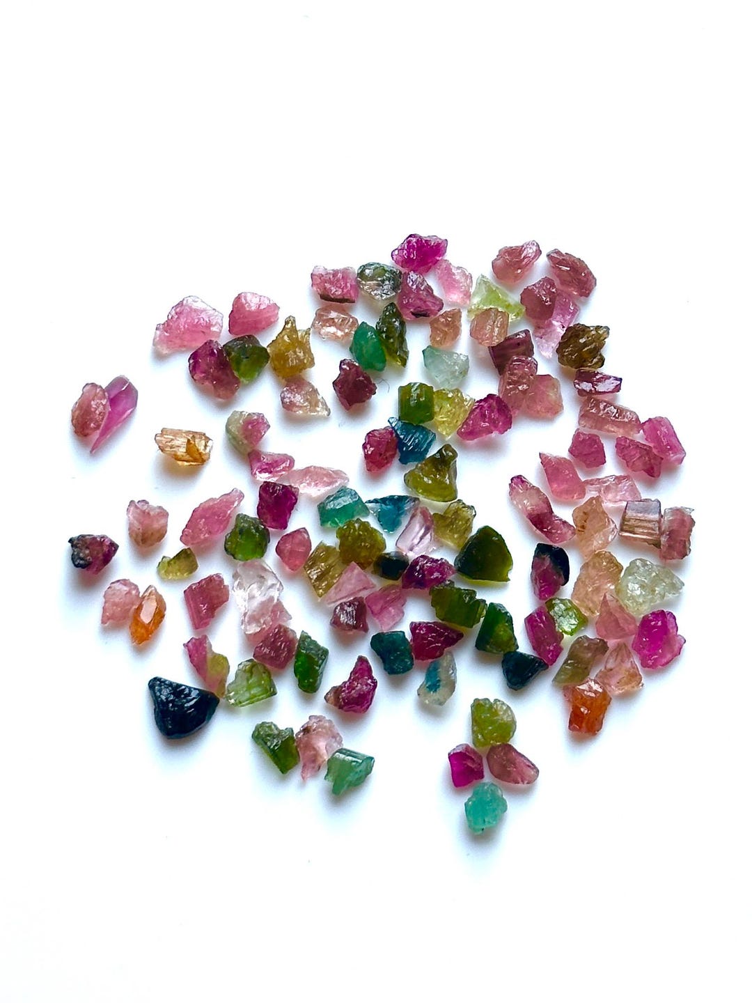 Raw Multi Tourmaline Crystals 103 Pieces – 8-3mm, 34.60ct – Natural ...