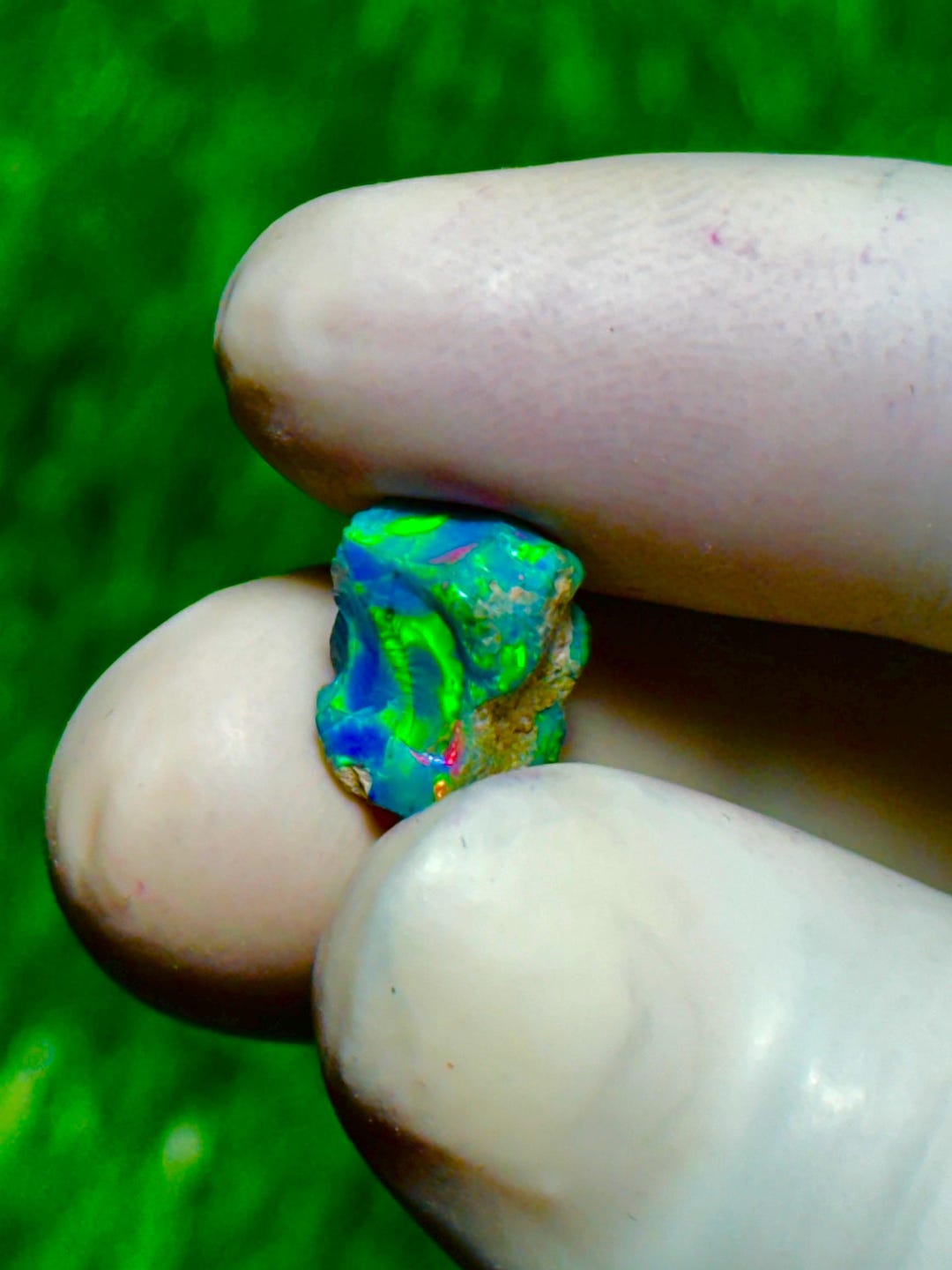Raw Black Opal Rough 3.00ct | 10x9mm Natural Untreated Opal Stone ...