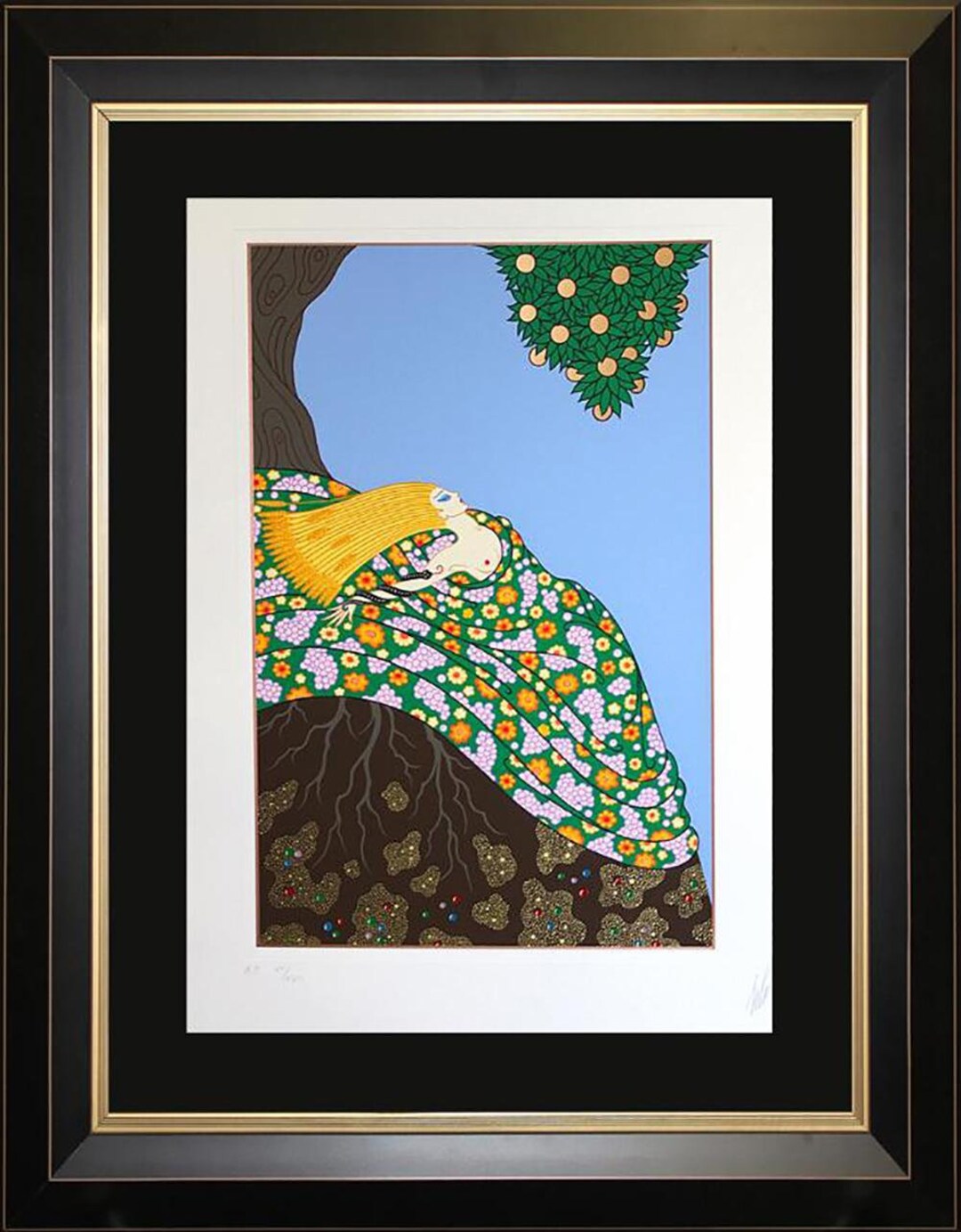 Erte Father of Art Deco Beautiful Hand Signed Serigraph Prisoner of ...
