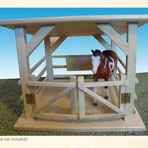Wood Horse Stable - Etsy