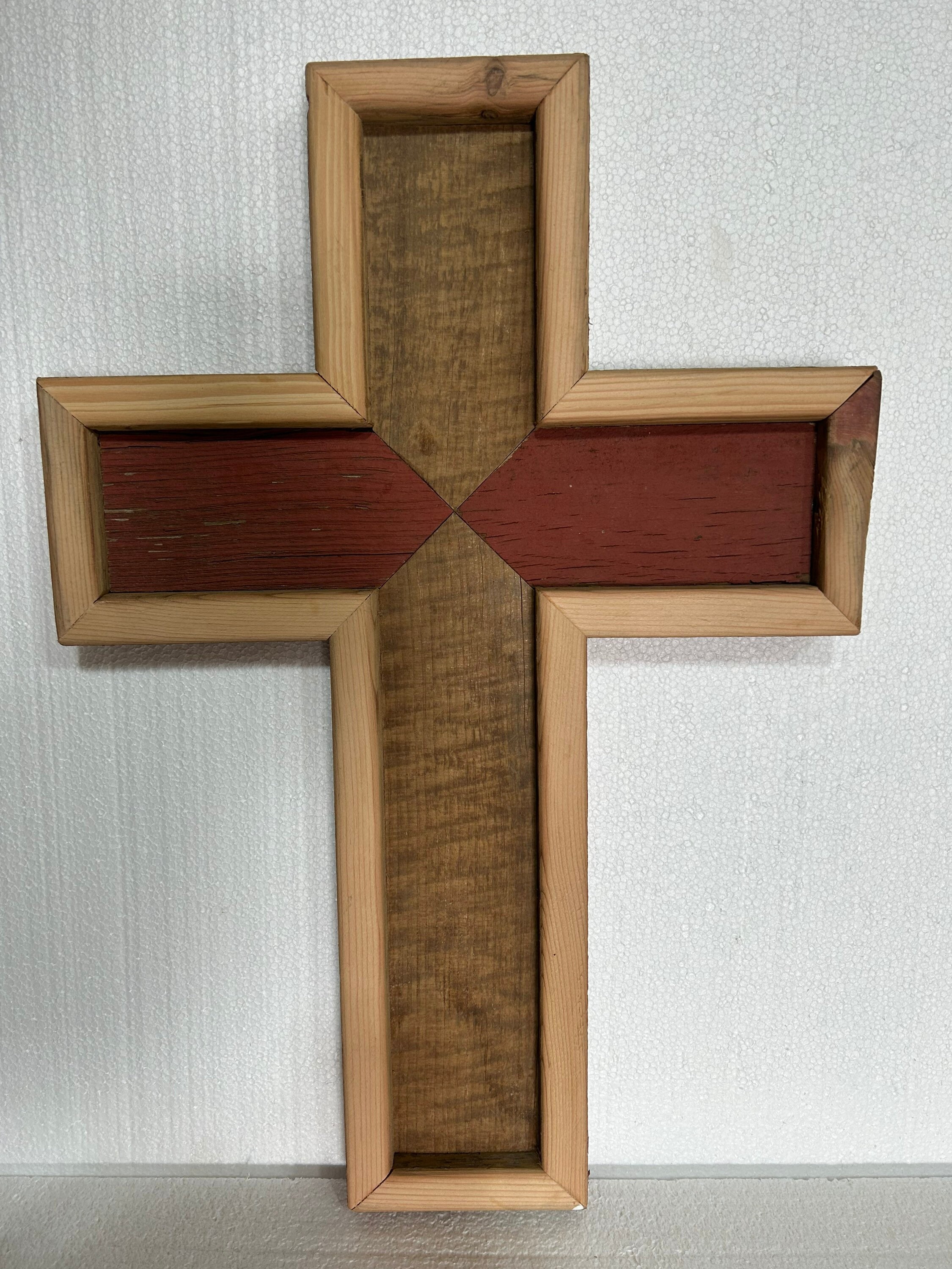 LARGE Rustic Repurposed Barn Wood Cross - Etsy