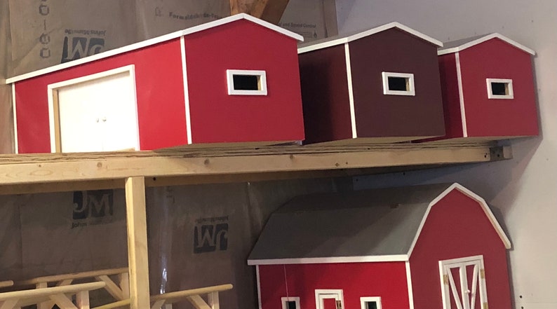 Handcrafted Wooden Toy Machine Shed - Etsy