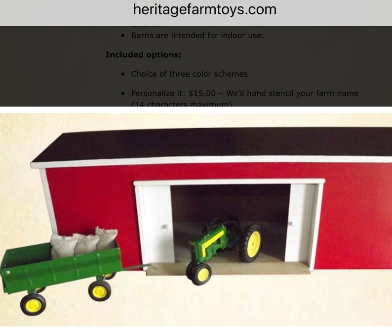 Handcrafted Wooden Toy Machine Shed - Etsy