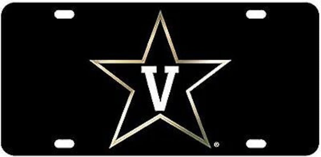 Vanderbilt Commodores Laser Cut Inlaid Star License Plate Car Tag ...