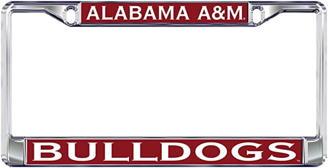 Alabama A&M License Plate Car Frame - Etsy