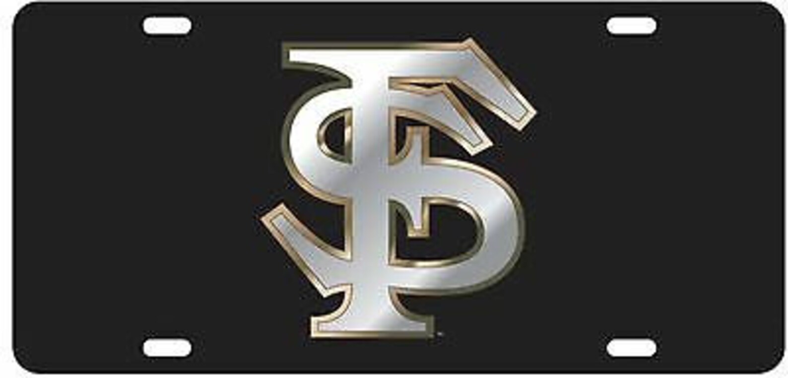 Florida State Seminoles, FSU License Plate Inlaid Mirrored Car Tag ...