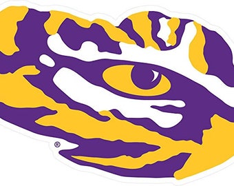 LSU Tigers 6 Premium Vinyl Decal Licensed NCAA | Etsy