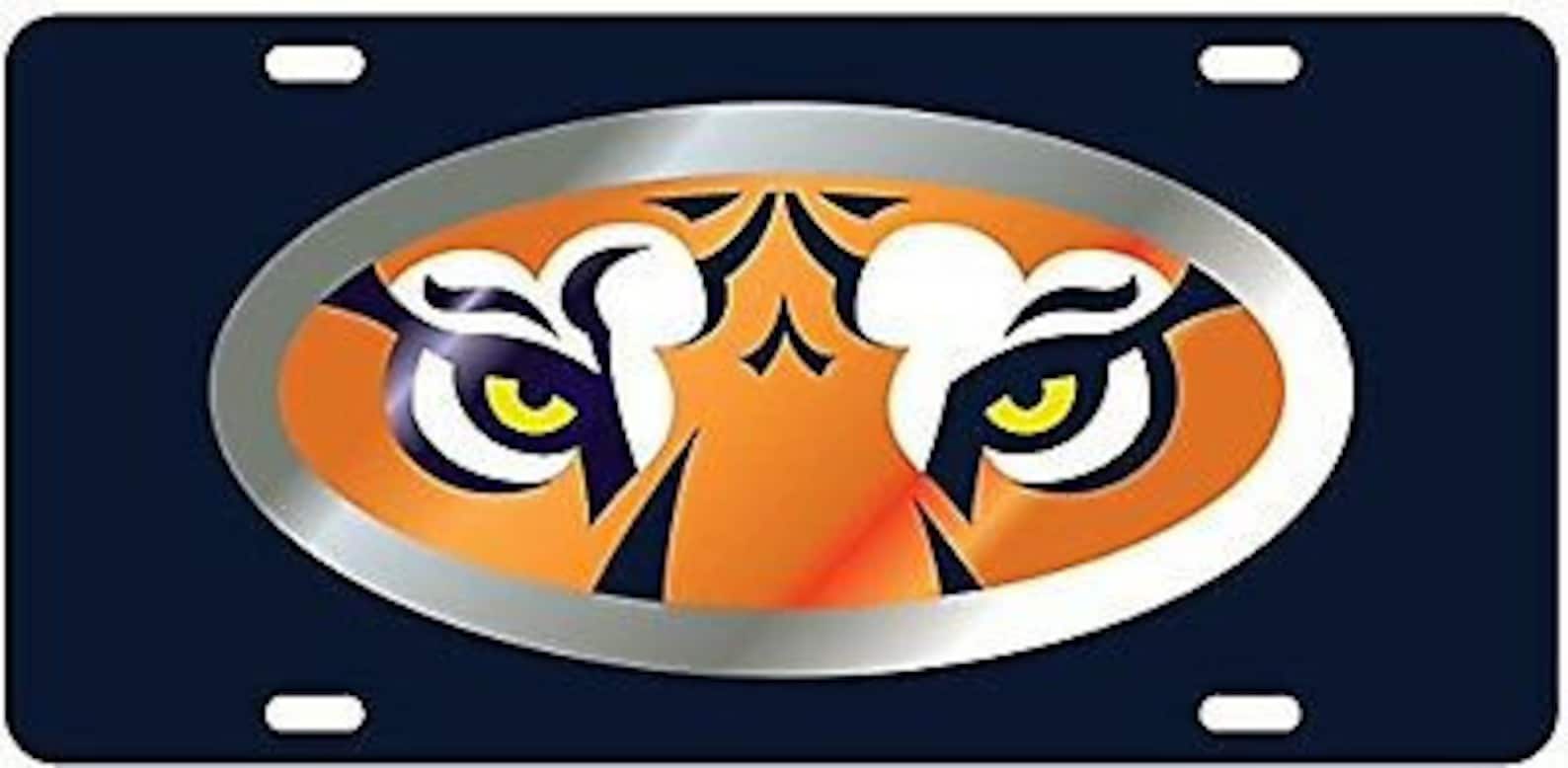 Auburn Tigers Laser Cut Tiger Eyes License Plate / Car Tag - Etsy