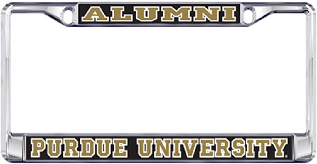 Purdue Boilermakers License Plate Tag Frame Domed NCAA Alumni - Etsy