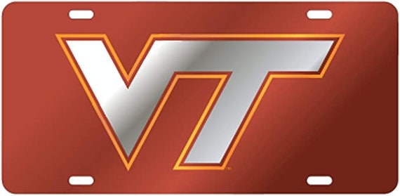 Virginia Tech Hokies Laser Cut License Plate / Car Tag | Etsy