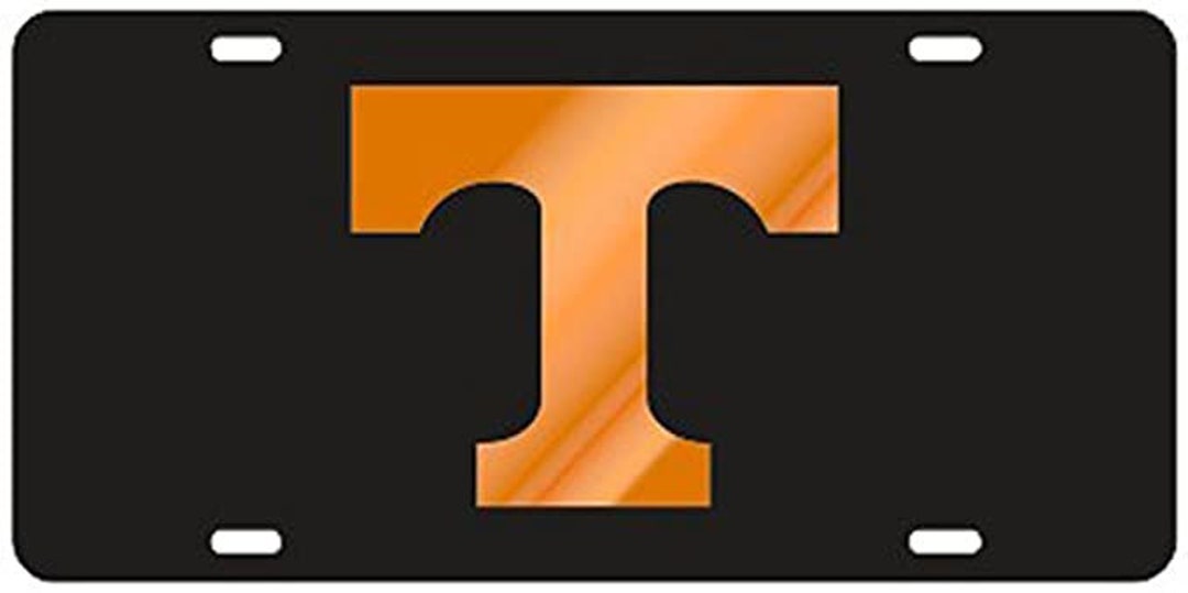 Tennessee Volunteers License Plate / Car Tag Black Licensed NCAA Inlaid ...