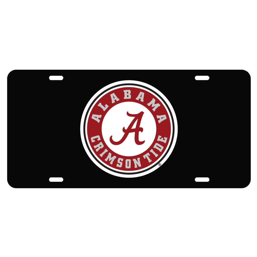 Alabama Crimson Tide Reflective Seal License Plate / Car Tag NCAA - Etsy