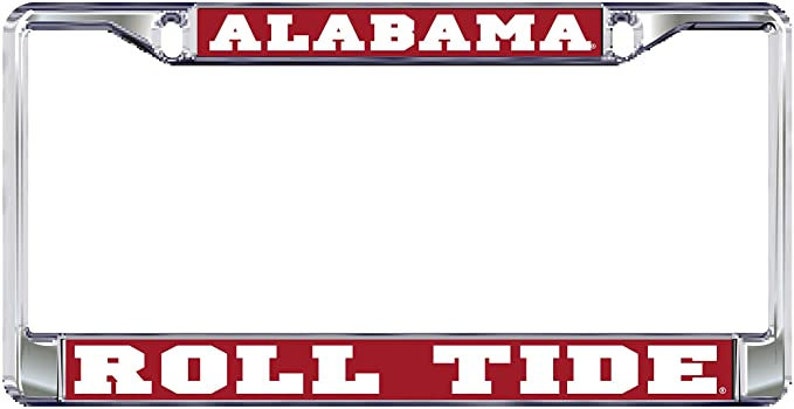Alabama License Plate Car Frame Roll Tide - Etsy