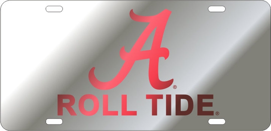 Alabama Crimson Tide Laser Cut License Plate / Car Tag Licensed NCAA - Etsy