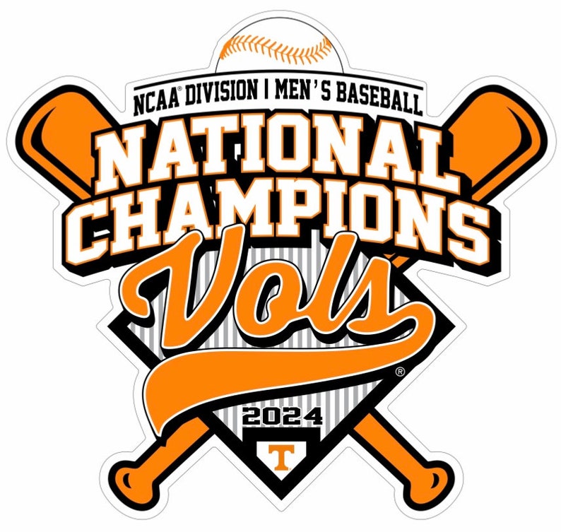 2024 National Champions Tennessee Volunteers 12” Premium Vinyl Decal ...