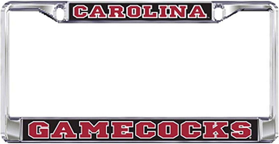 South Carolina Gamecocks License Plate Tag Frame Domed NCAA - Etsy UK