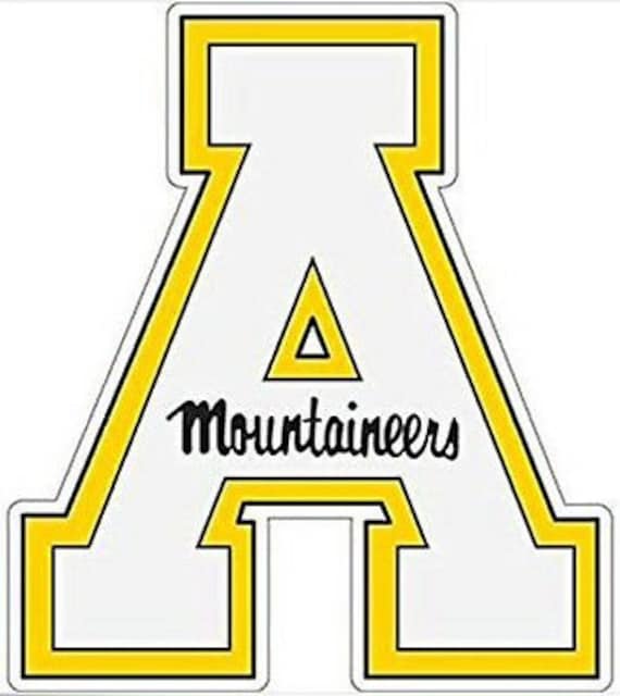 Appalachian State Mountaineers 12 Premium Vinyl Decal - Etsy