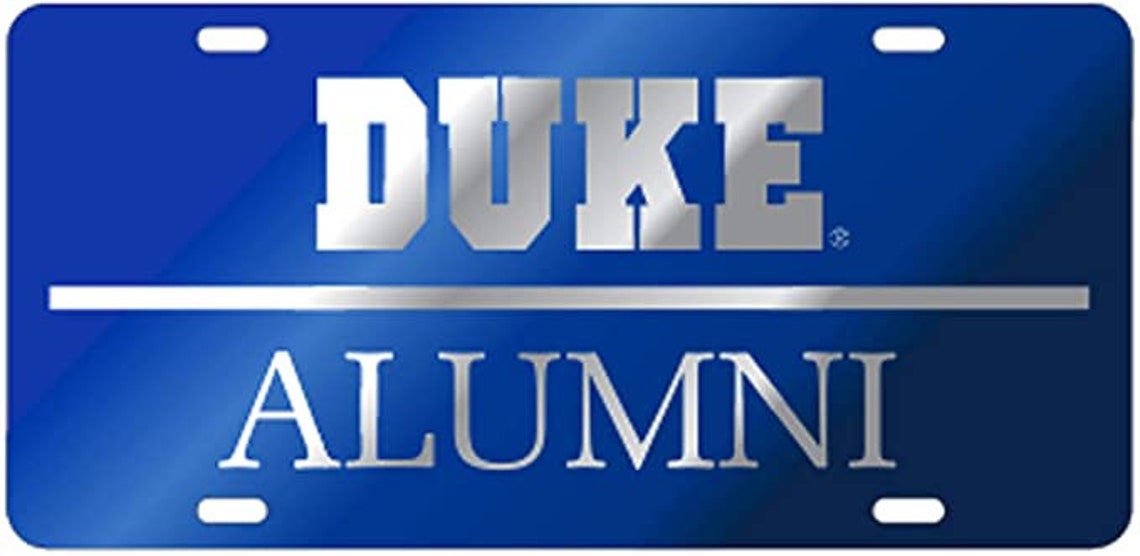 Duke Blue Devils Alumni Laser Cut License Plate / Car Tag | Etsy