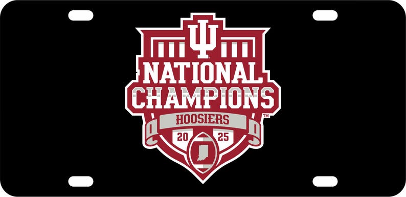IU, Indiana Hoosiers Inlaid Mirror License Plate / Car Tag Licensed ...
