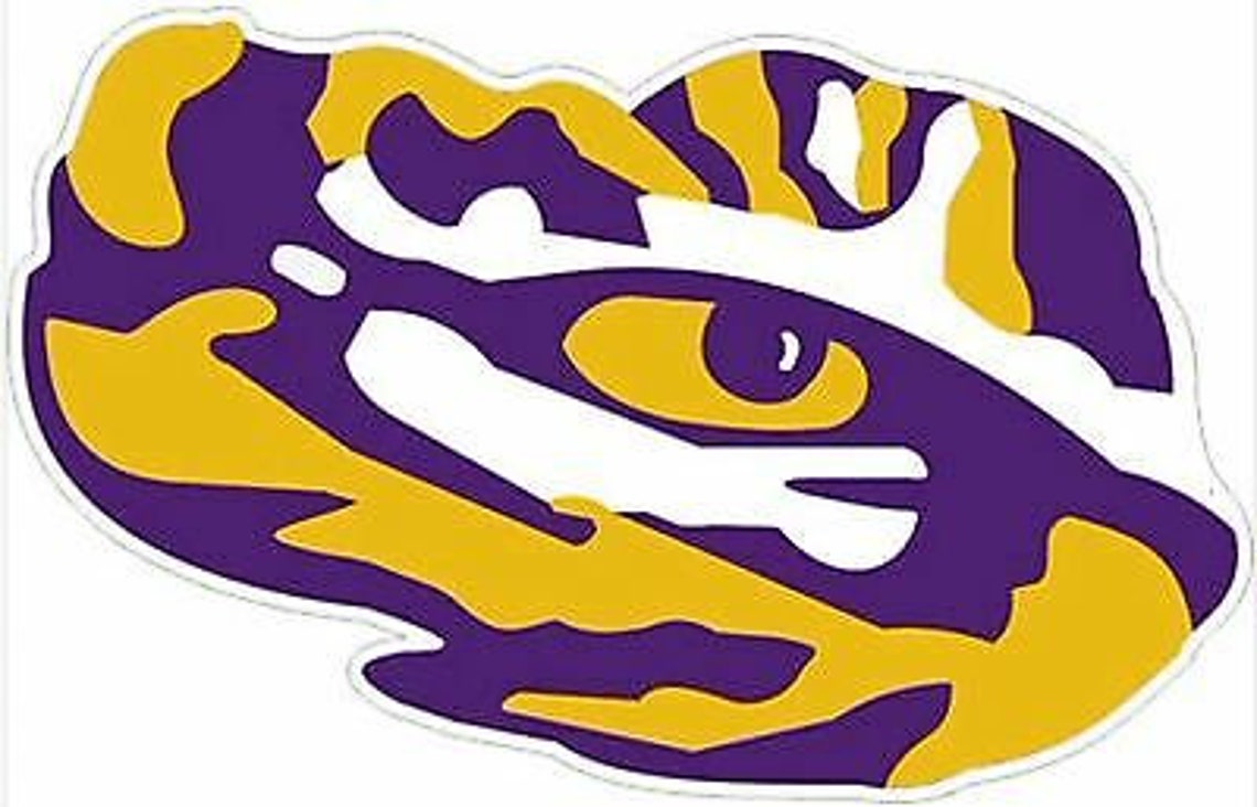 LSU Tigers 3" Premium Vinyl Decal Licensed NCAA Set of 2 - Etsy