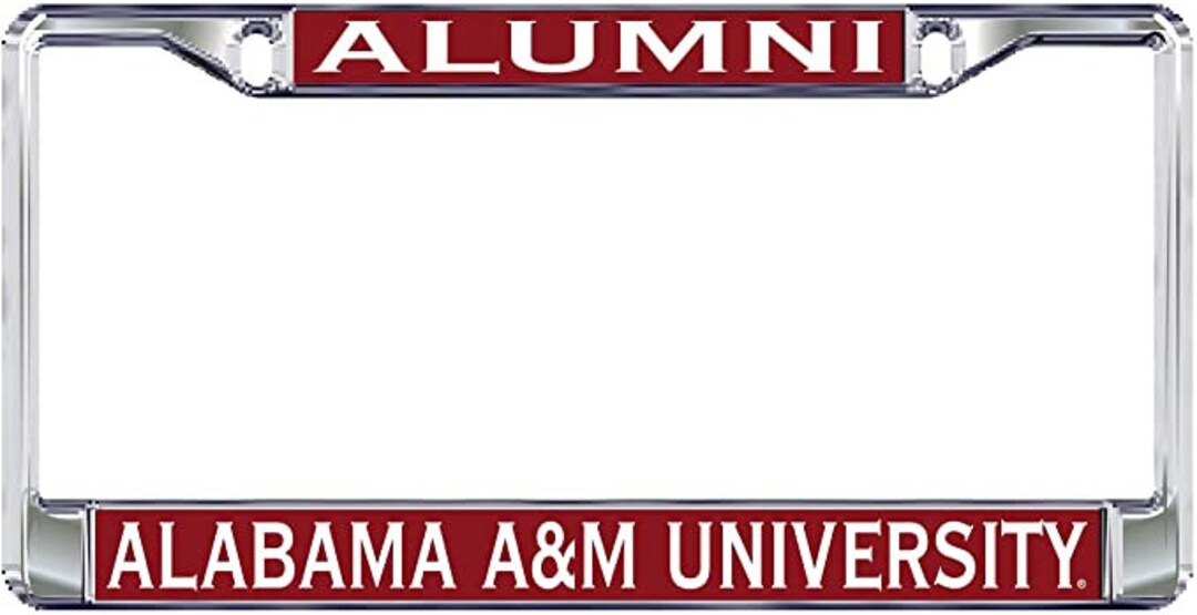 Alabama A&M License Plate Car Frame - Etsy