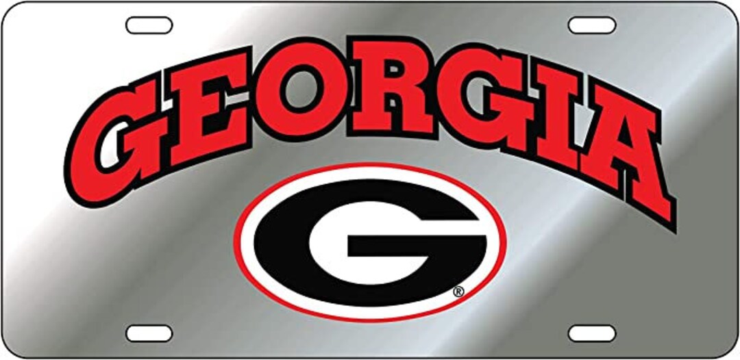 Georgia Bulldogs Reflective Decal License Plate / Car Tag NCAA - Etsy